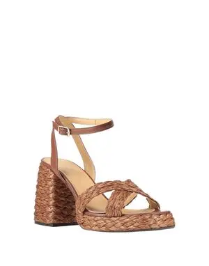 CastaÑer Sandals In Textile Fibers And Leather - Brown
