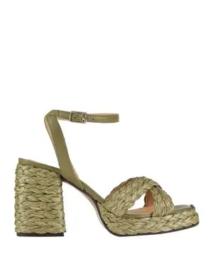 CastaÑer Military Textile Fibers Sandals - Green