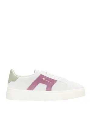Santoni Double Buckle Sneaker Sneakers Size Leather - Off White