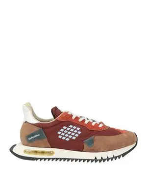 BEPOSITIVE Sneakers Brick Size Leather, Textile Fibers - Red