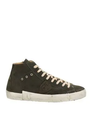 Philippe Model Prsx Sneakers Dark Size Leather - Green