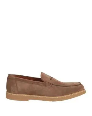 DOUCAL'S Leather Penny Loafers Sand