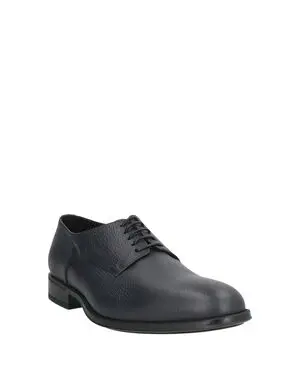 DOUCAL'S Lace-up Glossed-leather Derby Shoes - Blue