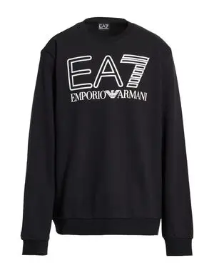 EA7 Sweatshirt With Logo Print - Black
