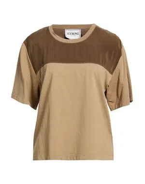 Iceberg T-shirt Jersey T-shirt Camel Size Cotton, Cupro - Beige