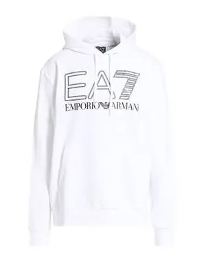 EA7 Cotton-blend Sweatshirt - White
