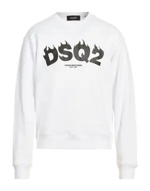 Dsquared2 Cotton French Terry Sweatshirt With Logo - White