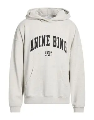 ANINE BING Fleece Distressed Graphic Hoodie