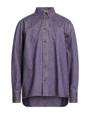 TRUSSARDI Denim Shirt Size Cotton - Purple