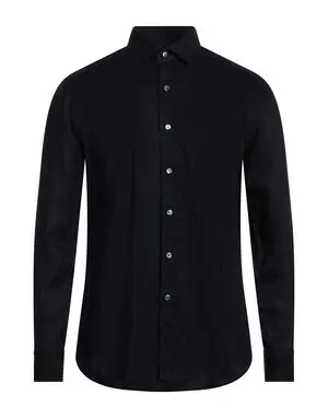 SALVATORE PICCOLO Shirt Size Cotton, Linen - Blue