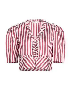 Sandro Ruched Striped Shirt