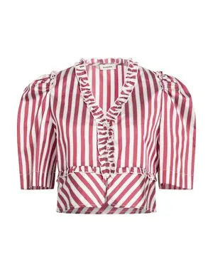 Sandro Ruched Striped Shirt