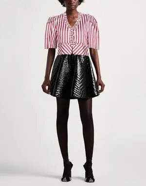 Sandro Ruched Striped Shirt