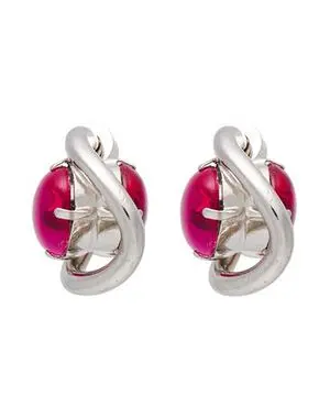 Marni Studded Metal Earrings - Fuchsia