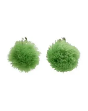 Marni Earrings Lilac Metal, Shearling - Green
