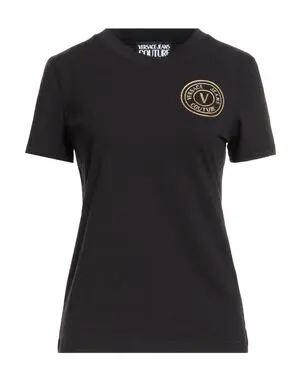Versace T-shirt With Logo - Black