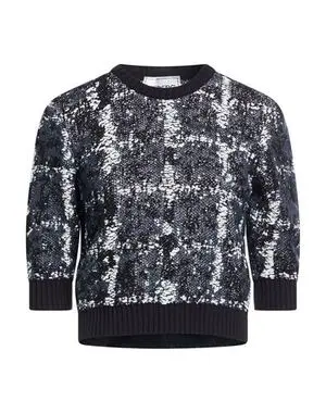Iceberg Maglia Girocollo Sweater Size Cotton, Linen, Polyamide - Black