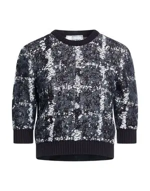 Iceberg Sweater In Cotton, Linen And Polyamide - Black