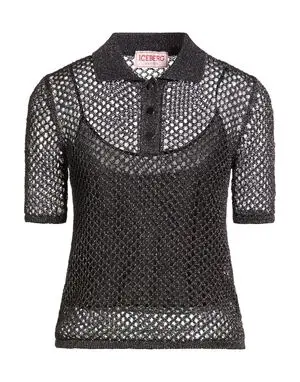 Iceberg Open-knit Short Sleeve Polo Shirt