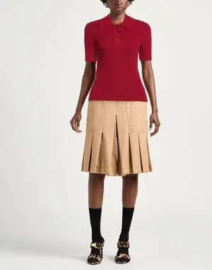 Sandro Ribbed-knit Buttoned Sweater - Red