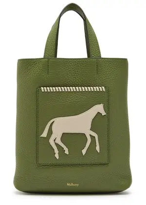 Mulberry Chalk Horse Small Leather Tote - Green