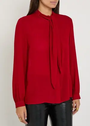 Tory Burch Scarf-effect Georgette Blouse