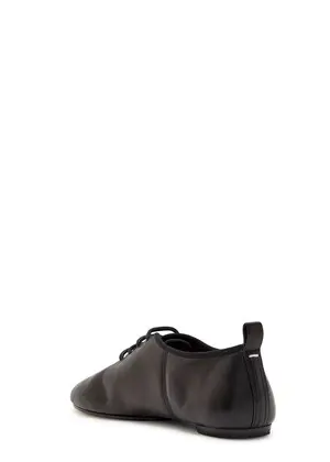 MAISON MARGIELA Tabi Lace-up Leather Ballet Flats