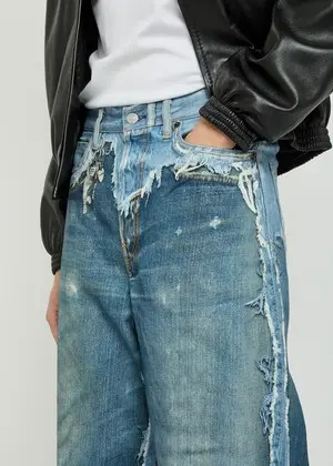 Acne Studios Printed Wide-leg Jeans