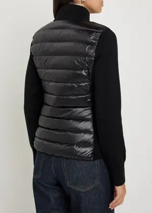 Moncler Padded Wool And Nylon Jacket