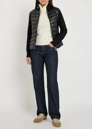 Moncler Padded Wool And Nylon Jacket