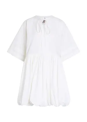 LES VACANCES D'IRINA Pino Textured Cotton Mini Dress