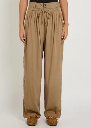 Isabel Marant Étoile Inaya Woven Trousers - Khaki