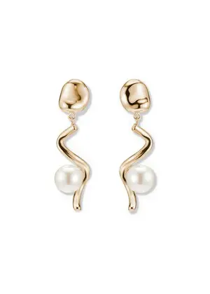Agmes Short Teneille 18k Vermeil Earrings - Gold