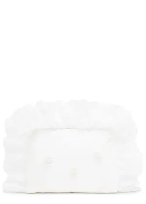 Simone Rocha Pillowcase Embroidered Padded Clutch - White