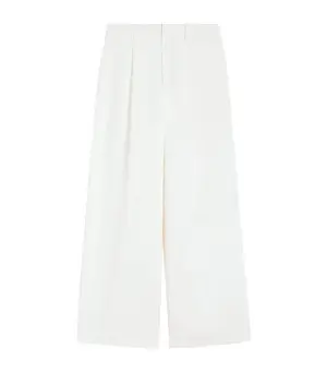 Max Mara Cotton-linen Aloa Trousers