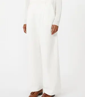 Max Mara Cotton-linen Aloa Trousers