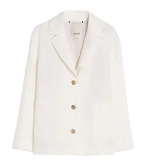 Max Mara Linen Carlotta Blazer - White