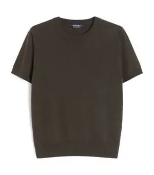 Max Mara Wool Short-sleeve Sweater - Green