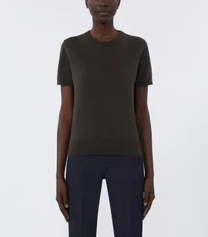 Max Mara Wool Short-sleeve Sweater - Green