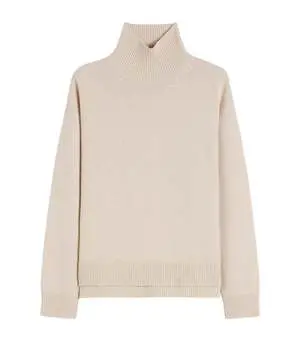 Max Mara Virgin Wool-cashmere Sweater - White
