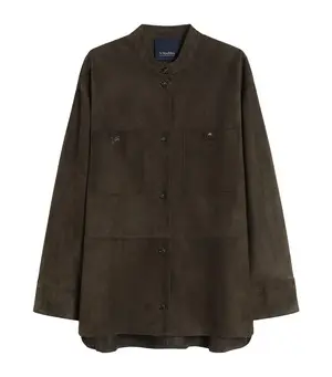Max Mara Suede Overshirt - Green