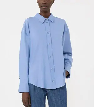 Max Mara Cotton Oxford Shirt - Blue