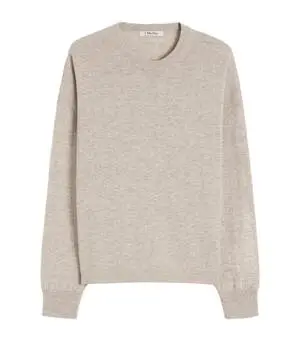 Max Mara Virgin Wool-cashmere Sweater - Beige