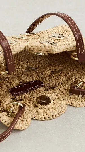Rabanne Raffia Shoulder Bag