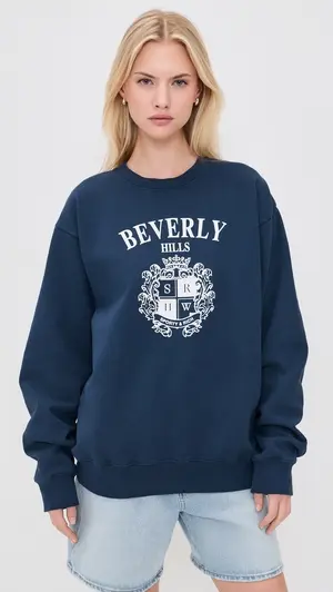 SPORTY & RICH Beverly Hills Crest Sweatshirt