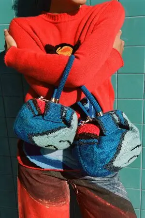 Gabriela Hearst Demi Bag In Crochet Cashmere