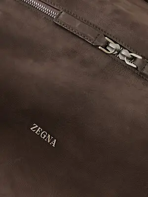 Zegna Secondskin Suede Weekend Bag