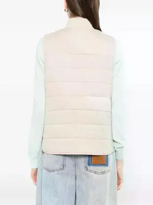N.peal Quilted Button-through Gilet