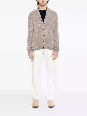 N.peal Marl Shawl Cardigan