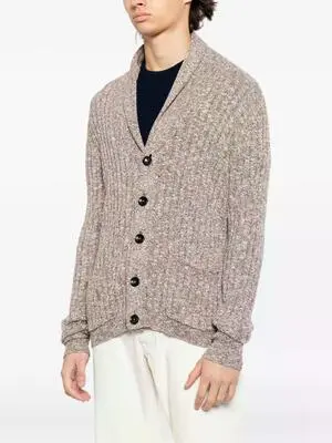 N.peal Marl Shawl Cardigan